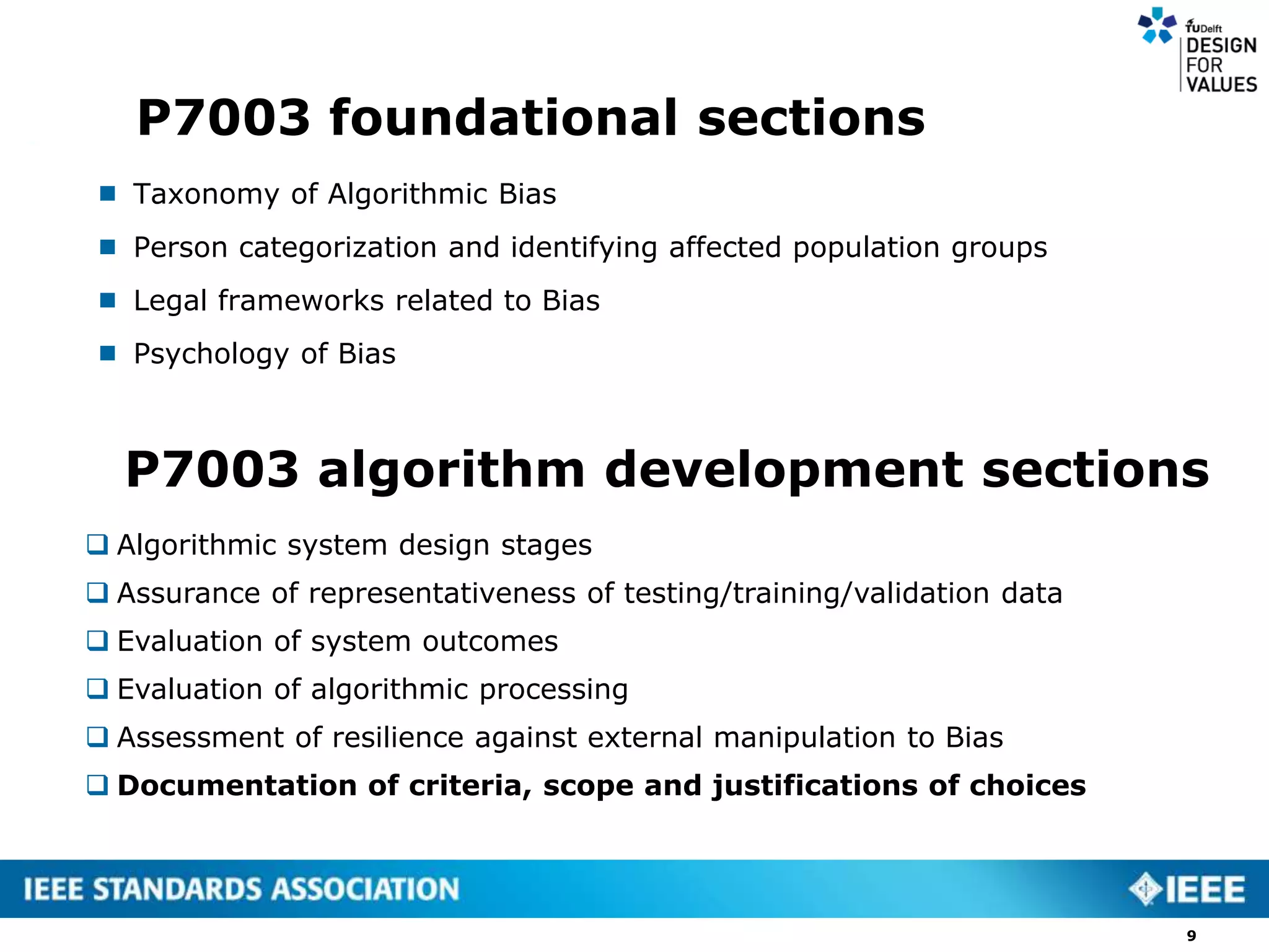 IEEE P7003 Algorithmic Bias Considerations | PPT