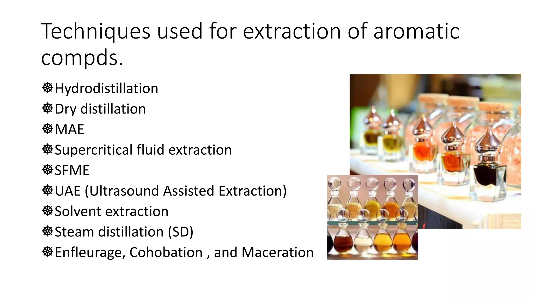 Extraction of aromatic compounds from spices | PDF