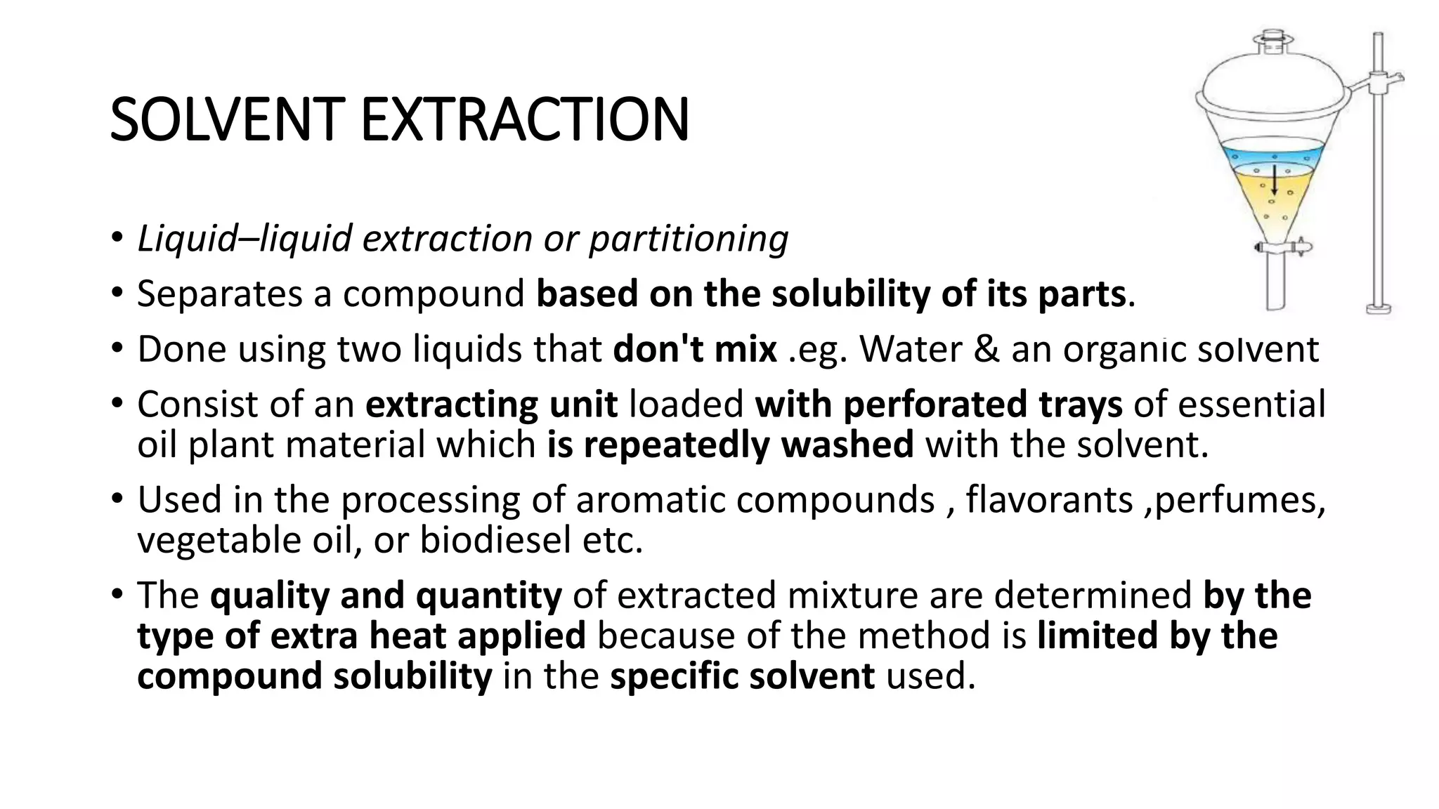 Extraction of aromatic compounds from spices | PDF
