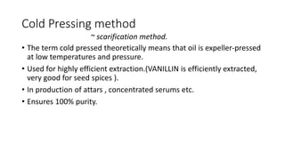 Extraction of aromatic compounds from spices | PDF | Perfume and ...