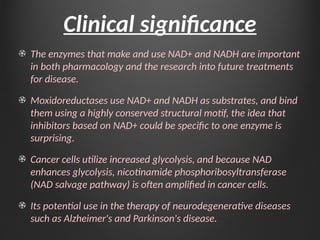 Role of NAD: A Crucial Cellular Coenzyme.pptx | Chemistry | Science