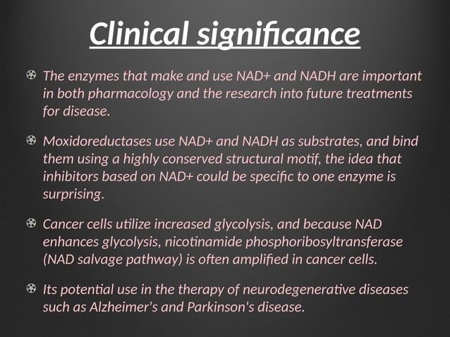 Role of NAD: A Crucial Cellular Coenzyme.pptx | Chemistry | Science