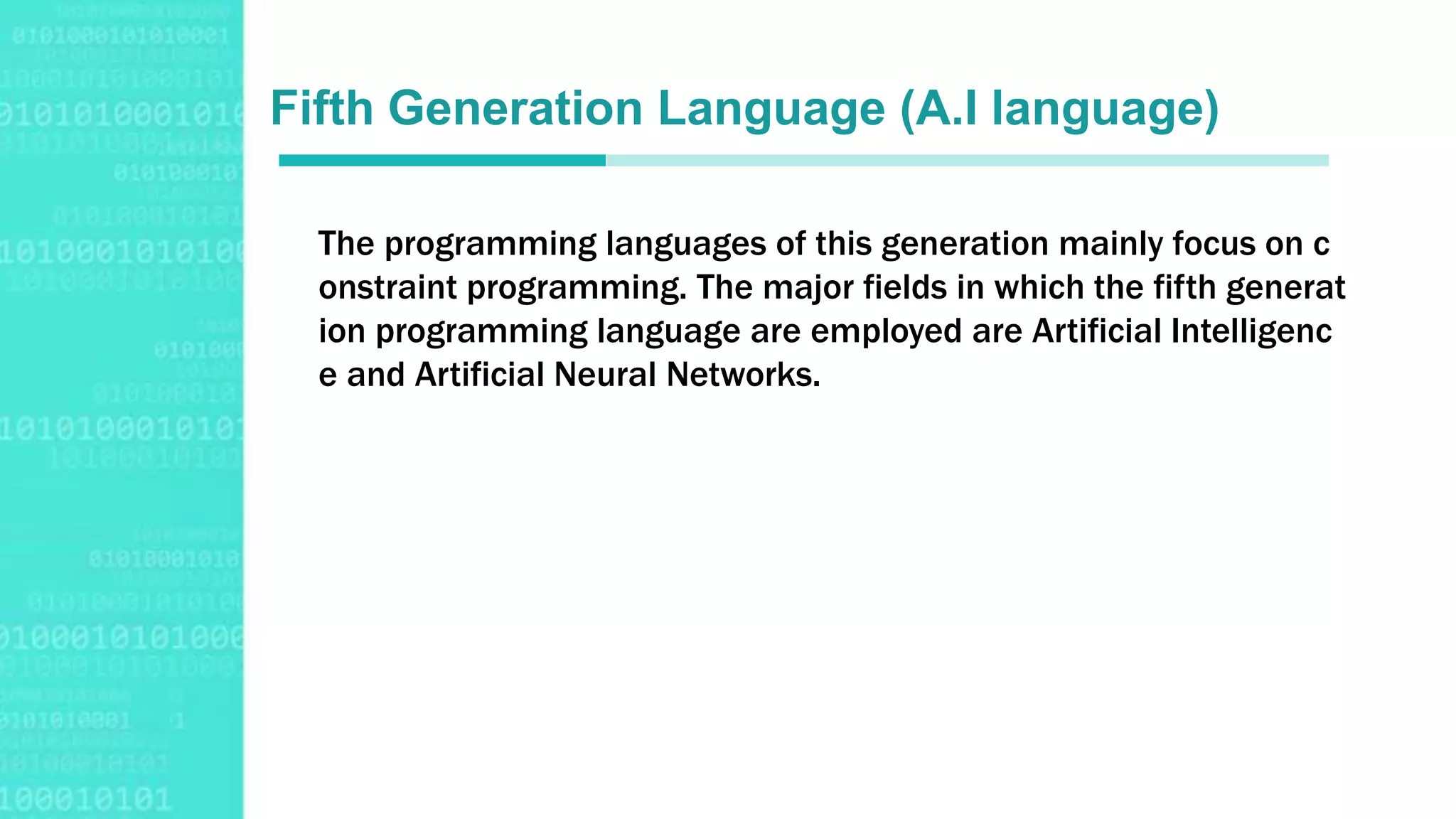 Programming languages | PPT
