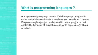 Programming languages | PPT