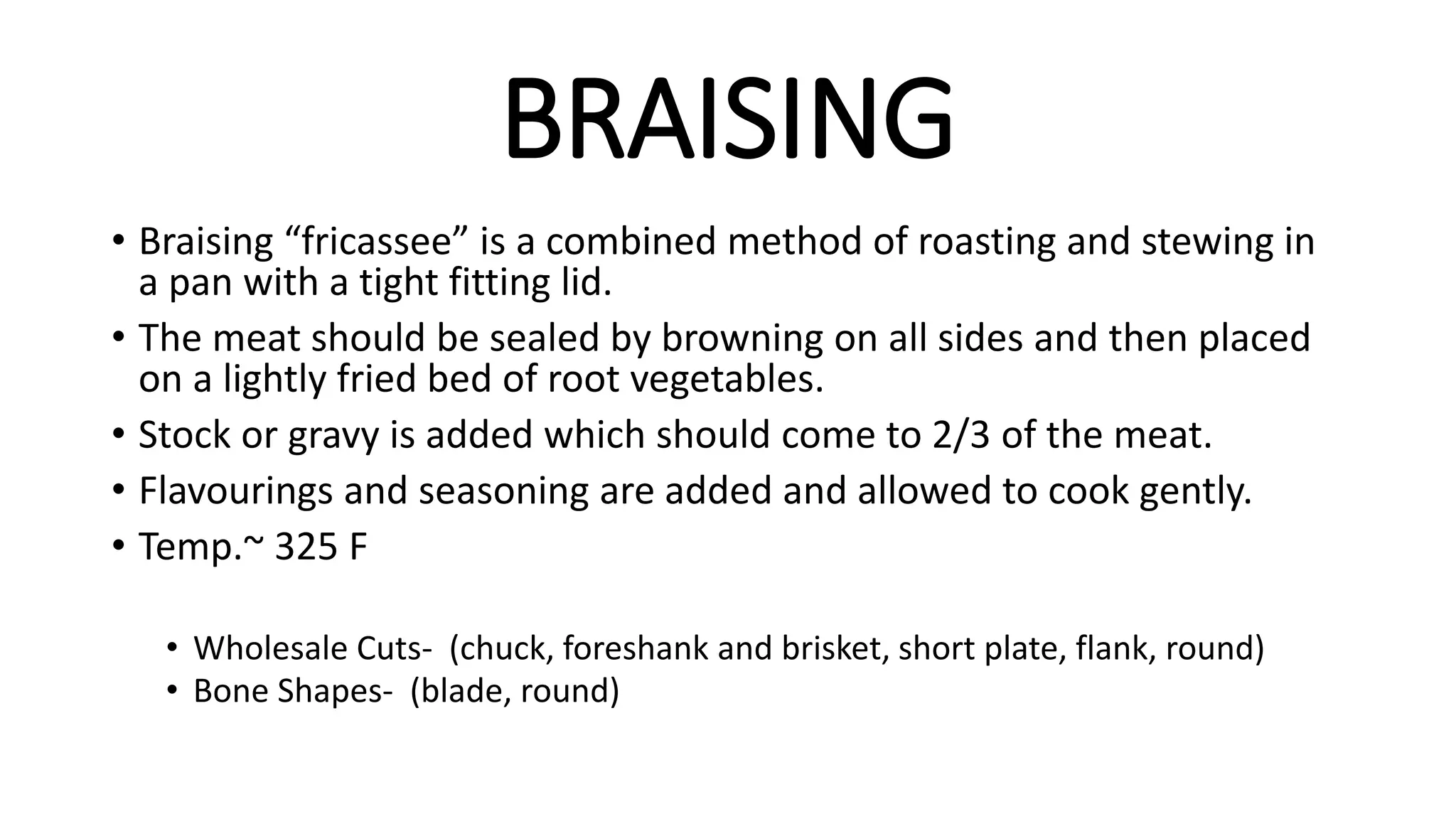 Cooking Methods for Different Meat Cuts | PDF