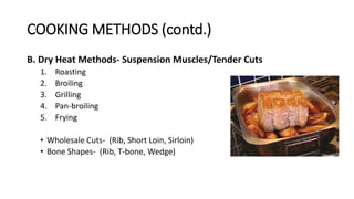 Cooking Methods for Different Meat Cuts | PDF