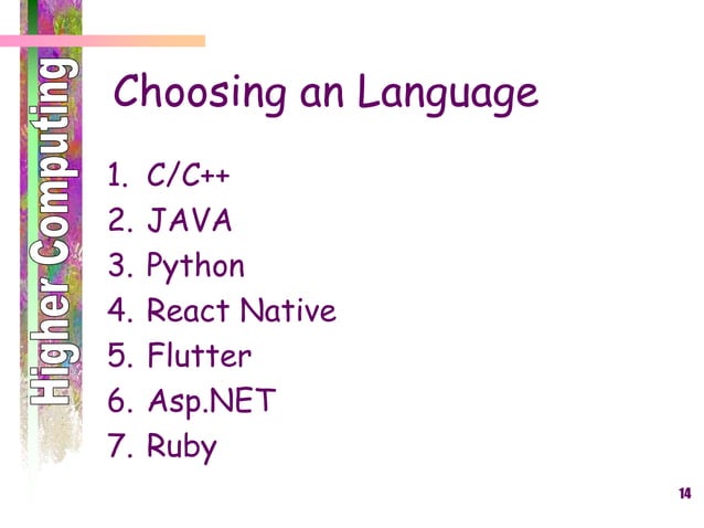 Software Development presentation basic only | PPT