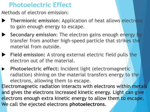 Chemistry Project on Photoelectric effect | PPT