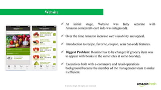 Anshu amazon fresh case study | PPTX