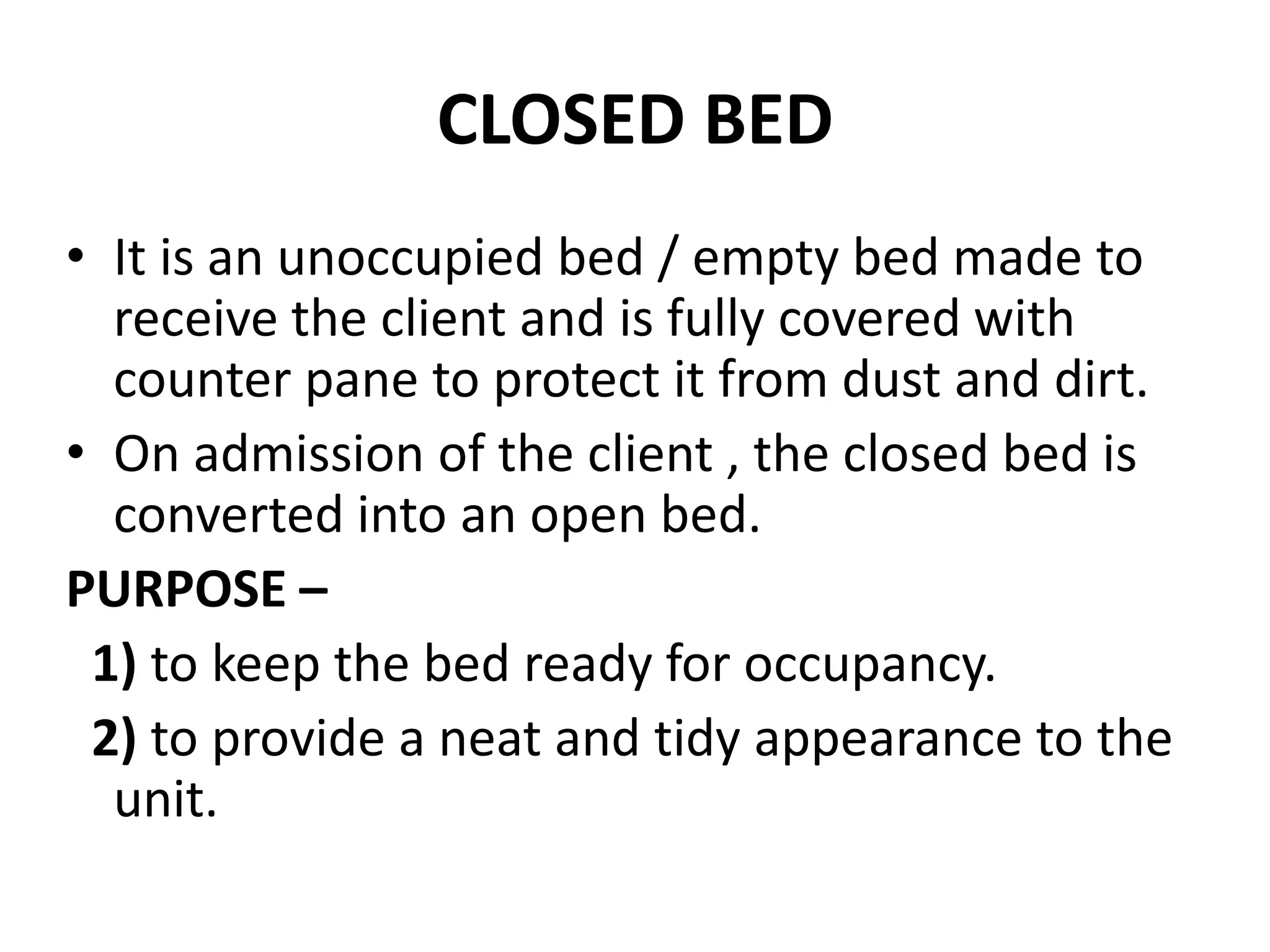 Bed making fundamental procedure by Anshu | PPTX