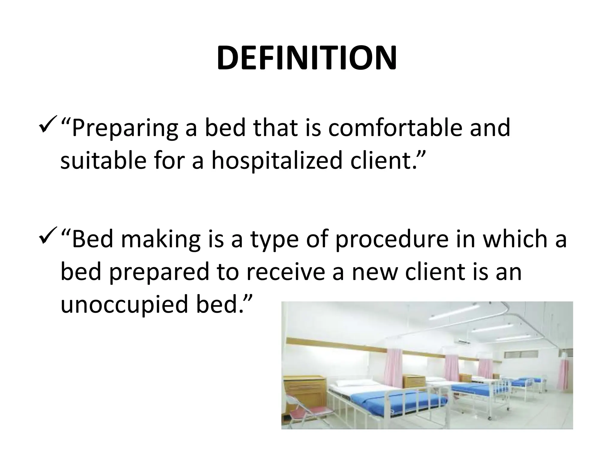 Bed making fundamental procedure by Anshu | PPTX