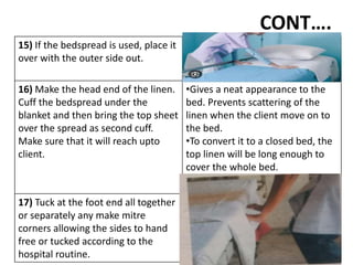 Bed making fundamental procedure by Anshu | PPTX