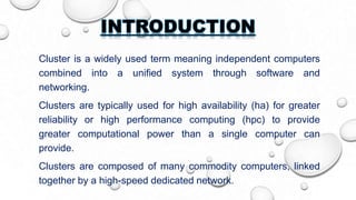 CLUSTER COMPUTING | PPT