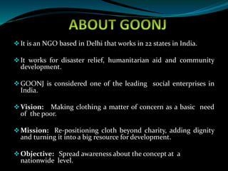 Anshu gupta's goonj | PPTX