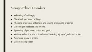 Physiological disorders of vegetables | PPTX