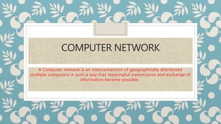 computer network | PPT
