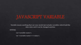 Javascript | PPT