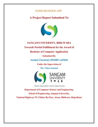 Anshul chechani android app development report | PDF