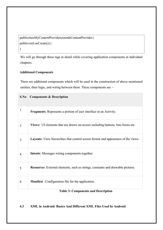 Anshul chechani android app development report | PDF | Operating Systems | Computer Software and ...