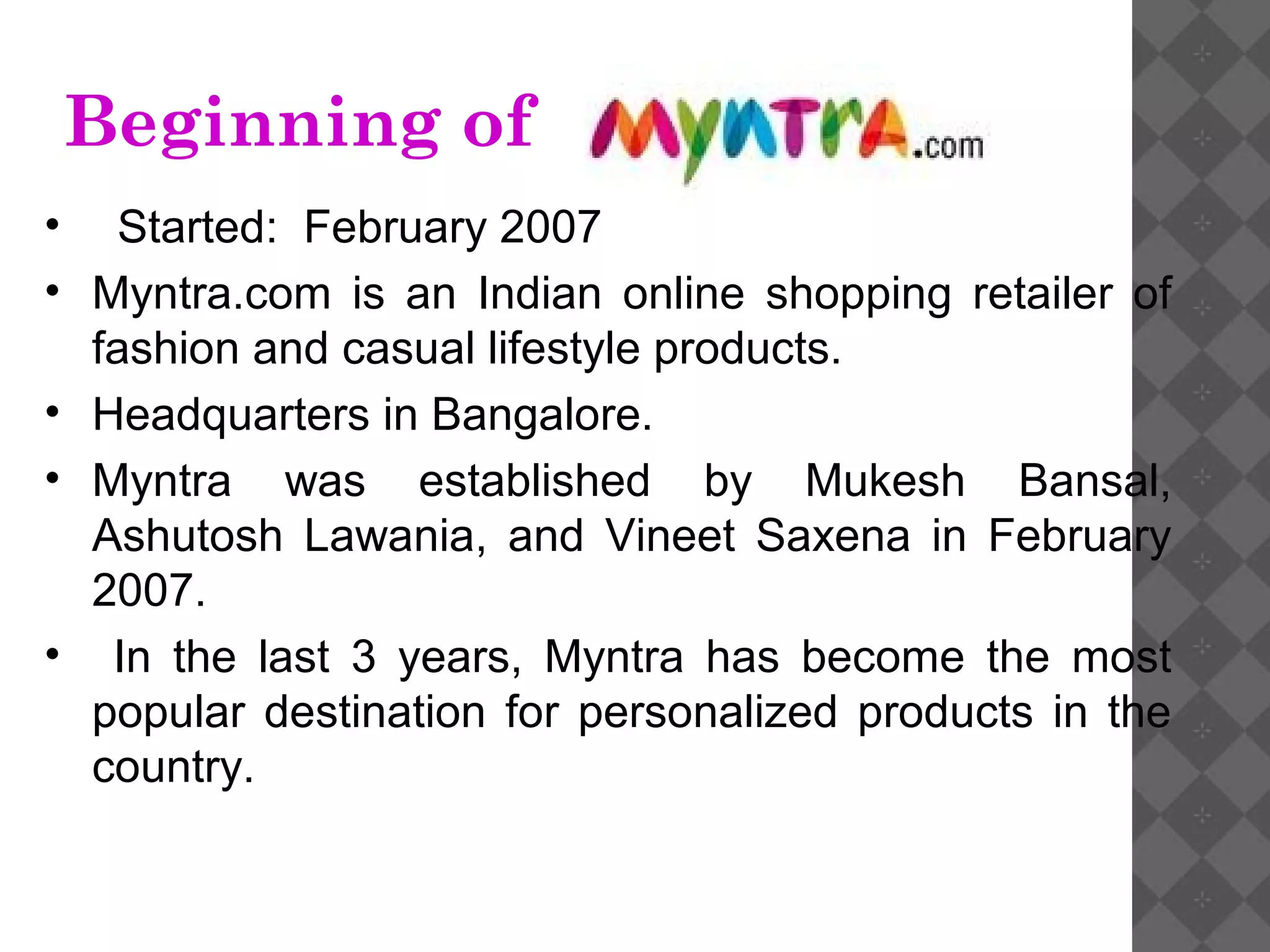 myntra ppt | PPT