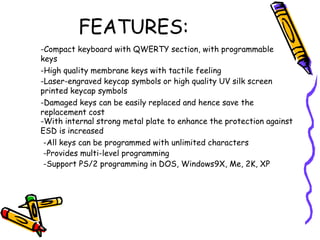 Keyboard and its types | PPT