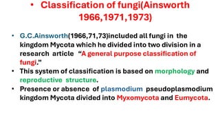 Fungal taxonomy present by university of Allahabad Uttar pradesh | PDF