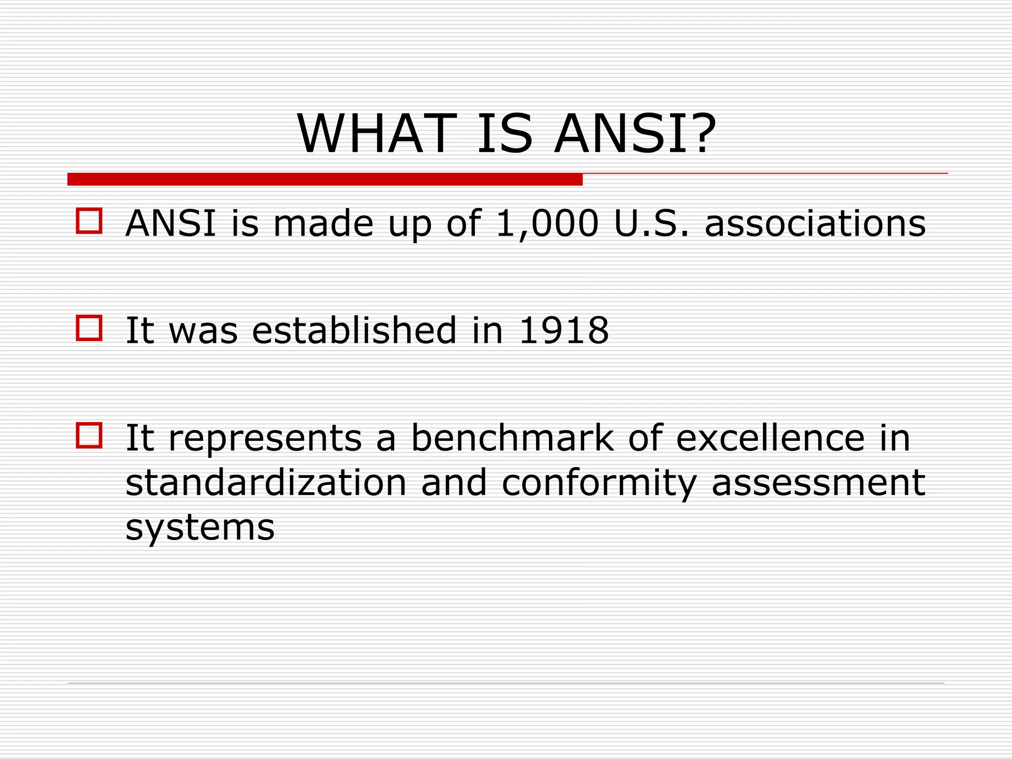 Ansi 1 | PPT