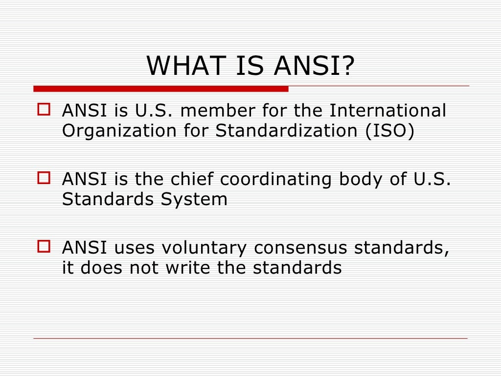 Ansi 1