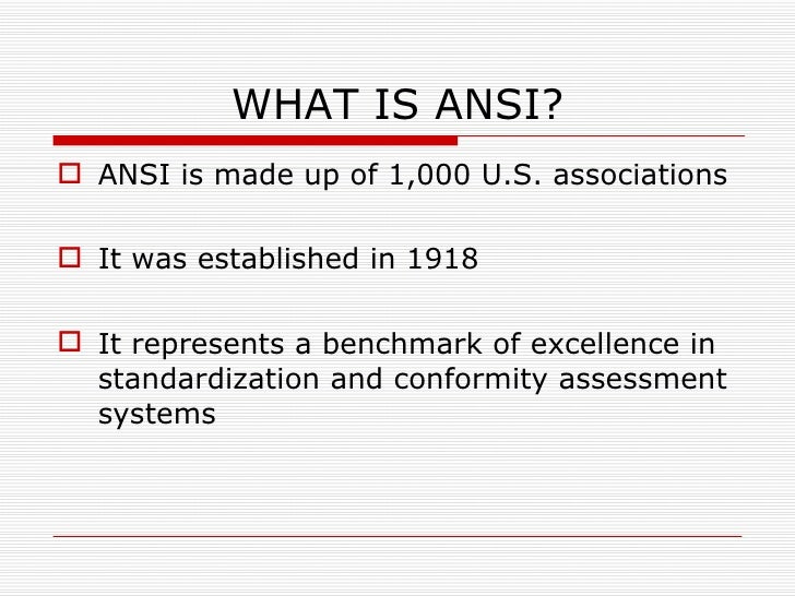 Ansi 1