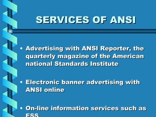Ansi | PPT
