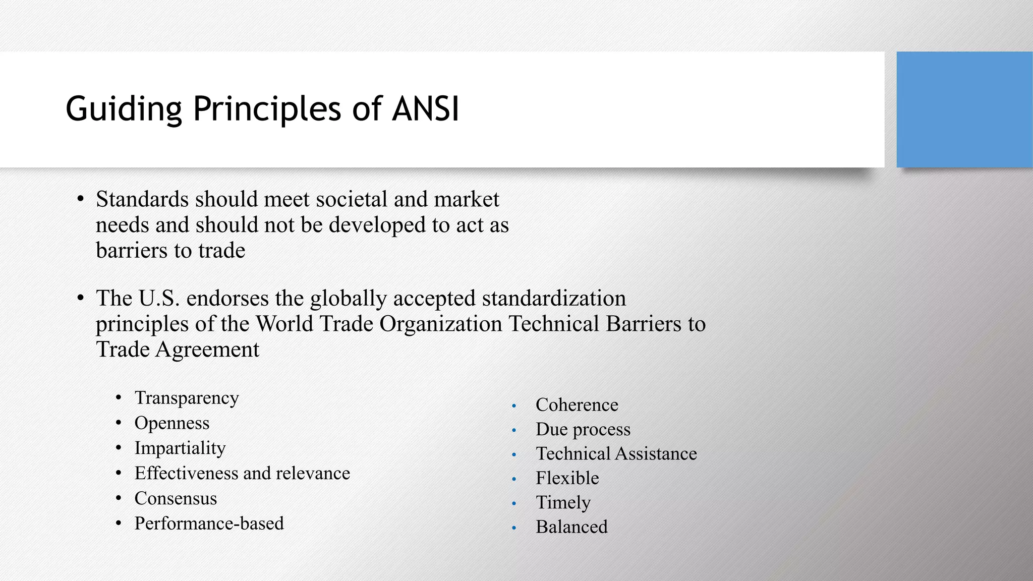 American National Standard Institute (ANSI) | PPTX
