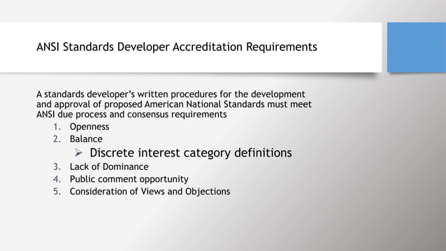 American National Standard Institute (ANSI) | PPTX