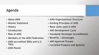 American National Standard Institute (ANSI) | PPTX