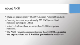 American National Standard Institute (ANSI) | PPTX