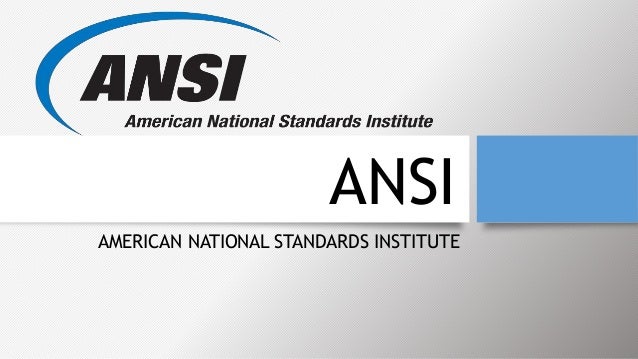 ANSI ANSI