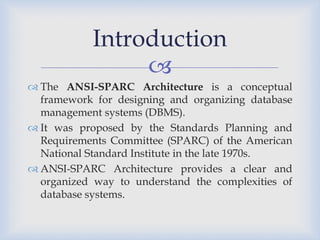 ANSI-SPARC Architecture and its type .pptx