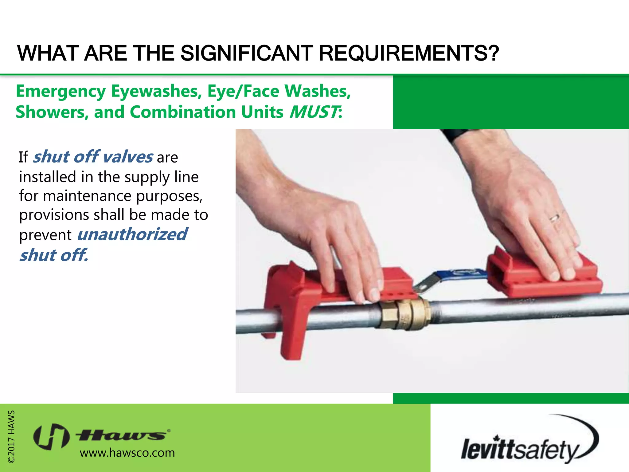 ansi-standardemergency-eyewash-and-showerwebinar-final | PPTX