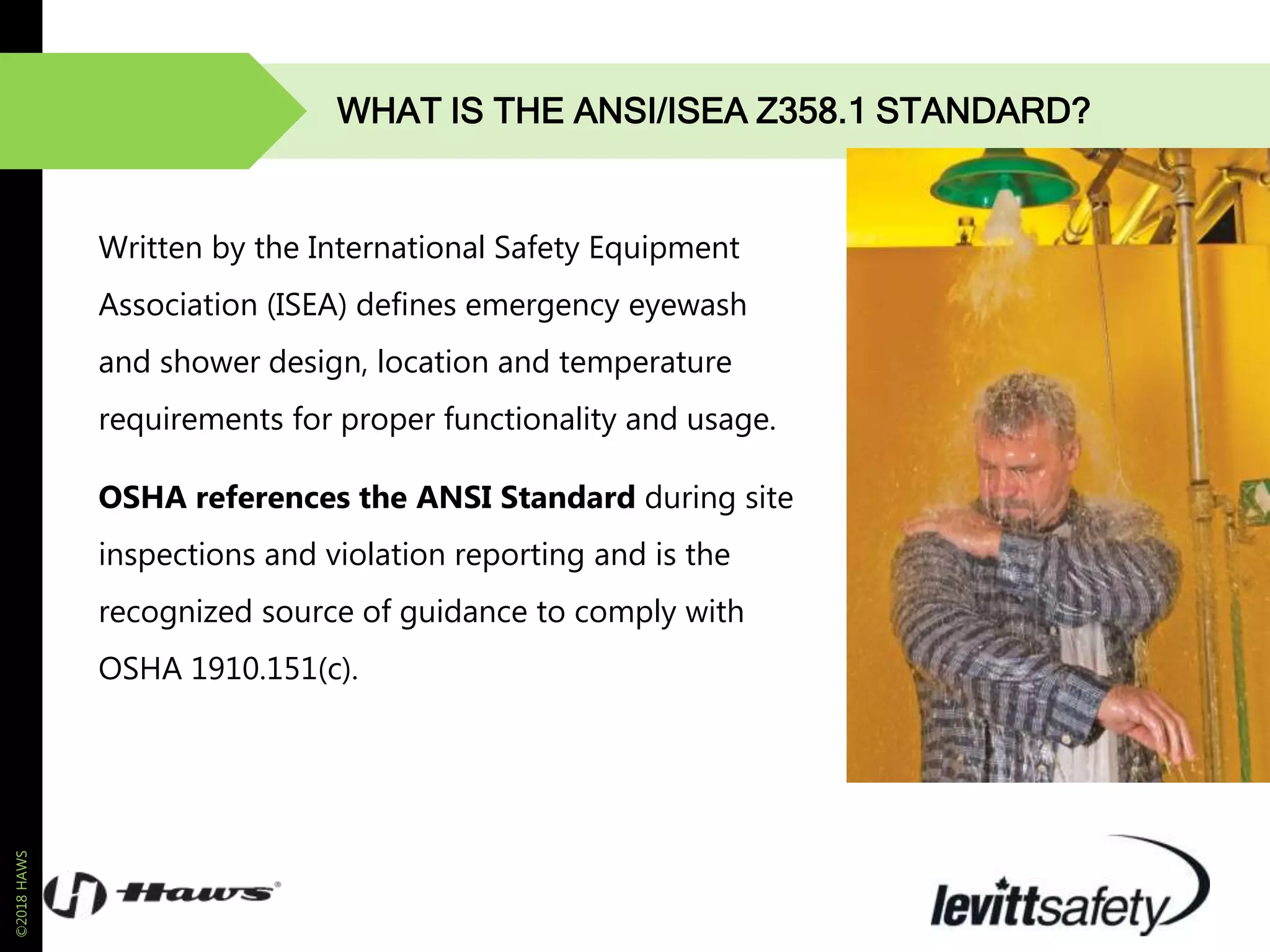 ansi-standardemergency-eyewash-and-showerwebinar-final | PPTX