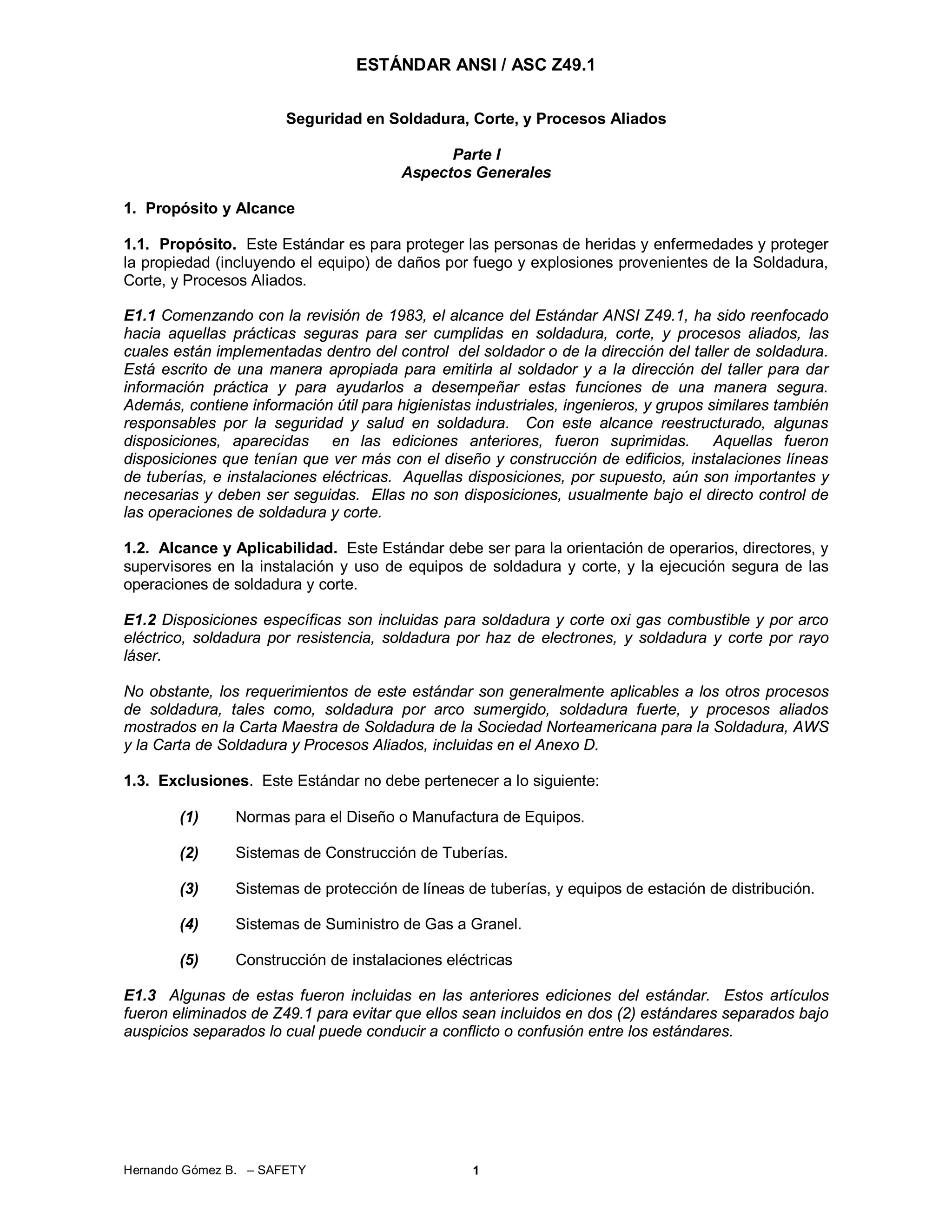 Ansi z49-1-seguridad-en-soldadura español | PDF