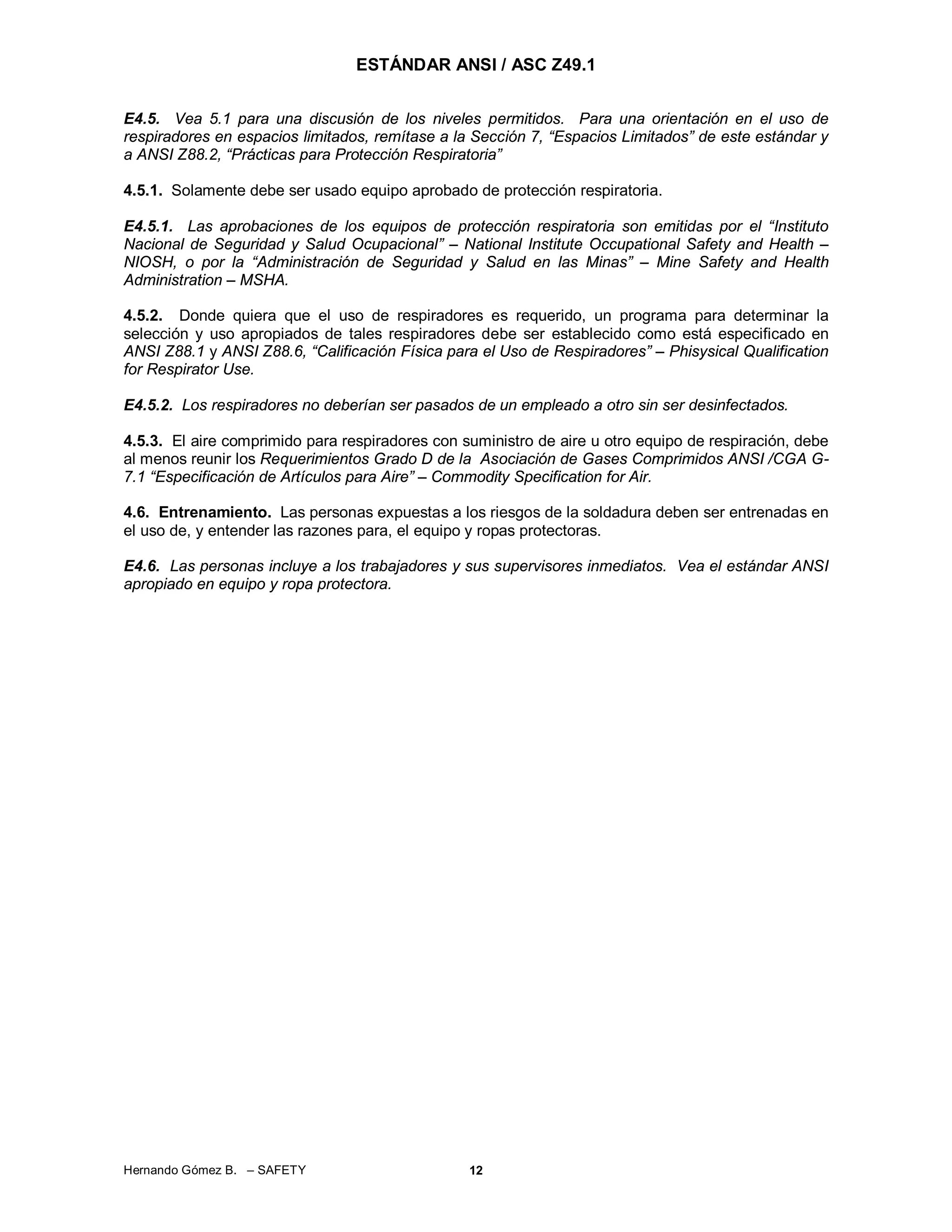 Ansi z49-1-seguridad-en-soldadura español | PDF