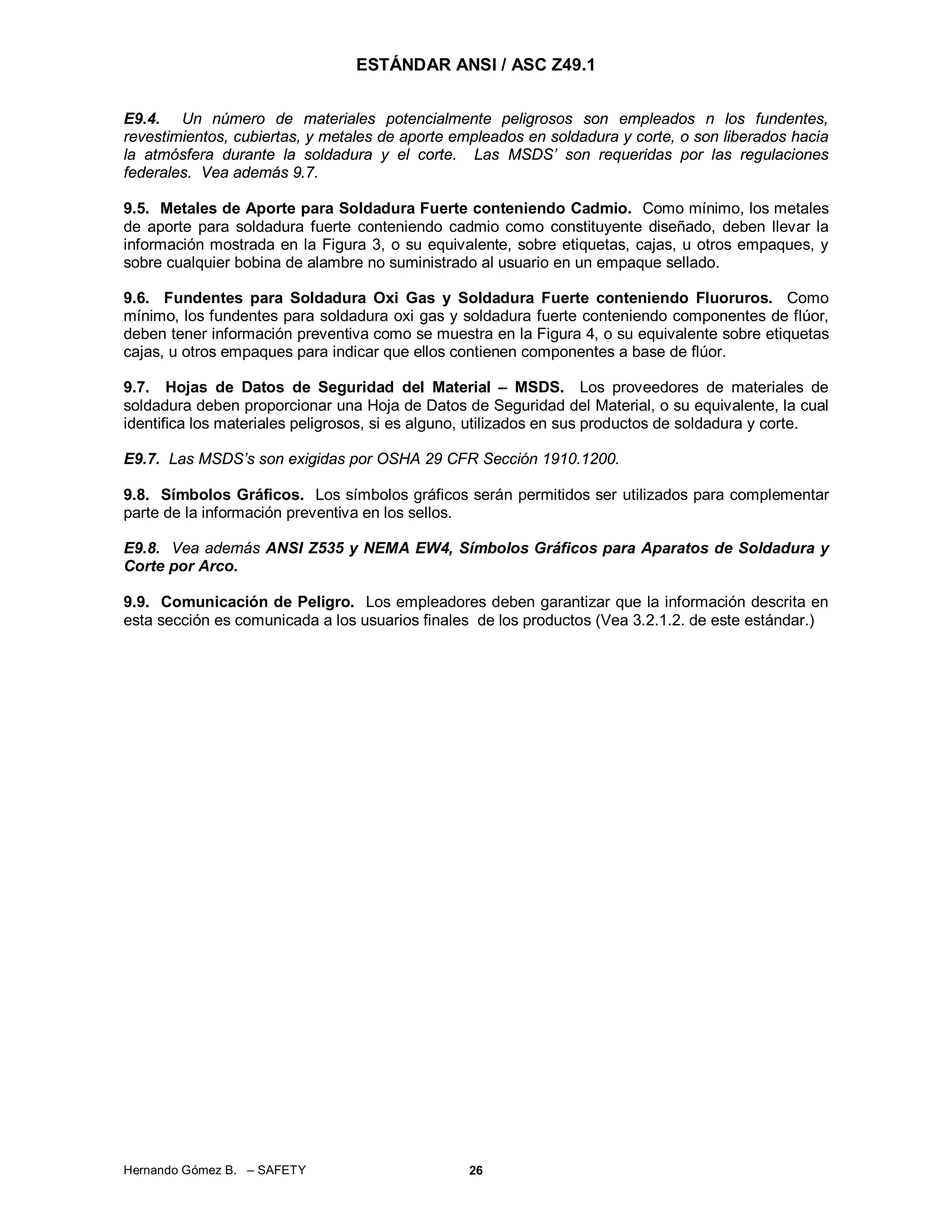 Ansi z49-1-seguridad-en-soldadura español | PDF
