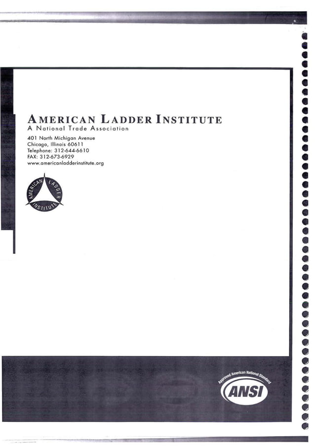 ANSI_A14_3_2008_(R2018) Standard_for_Ladders.pdf | Woodworking | Arts ...