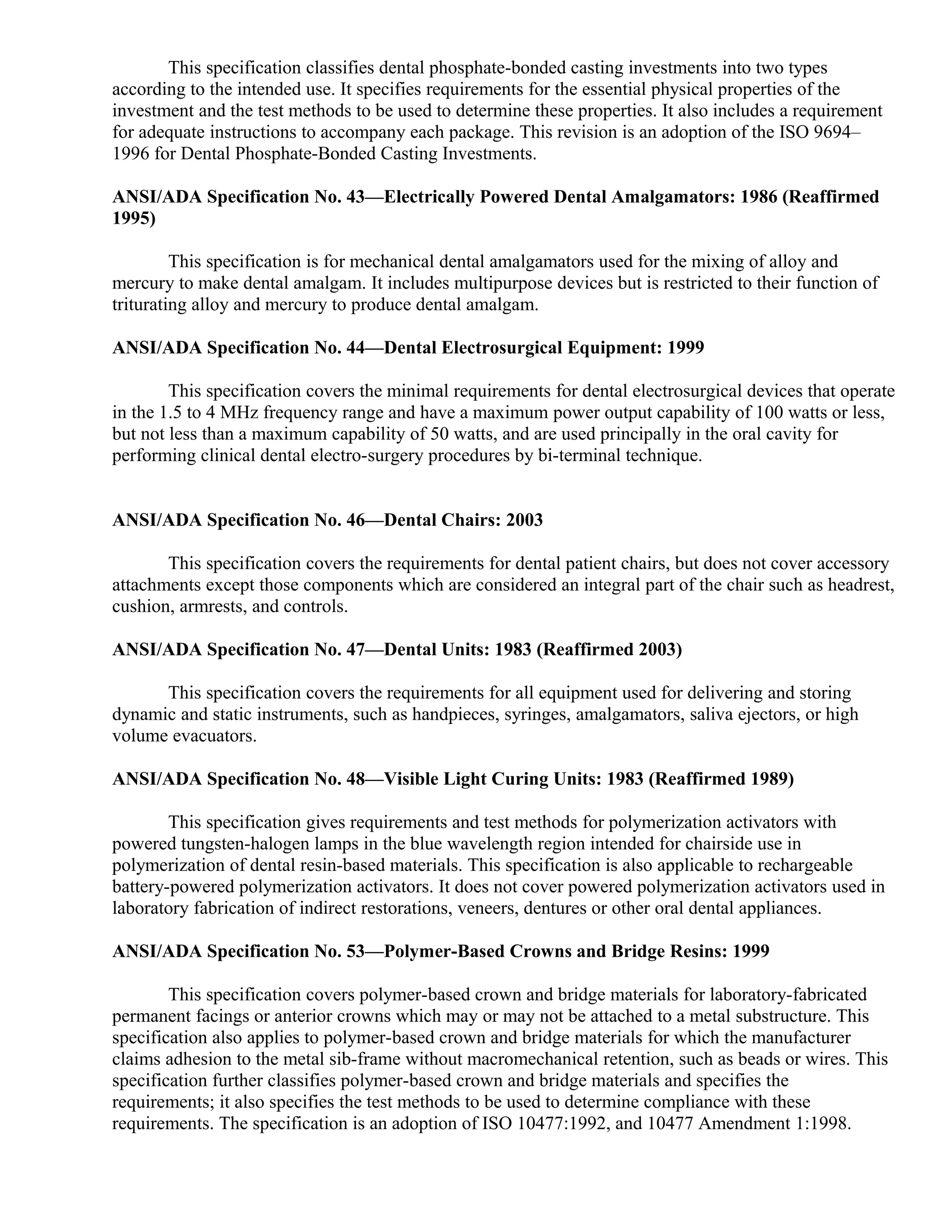 Ansi & ada specification no. 32 | DOC