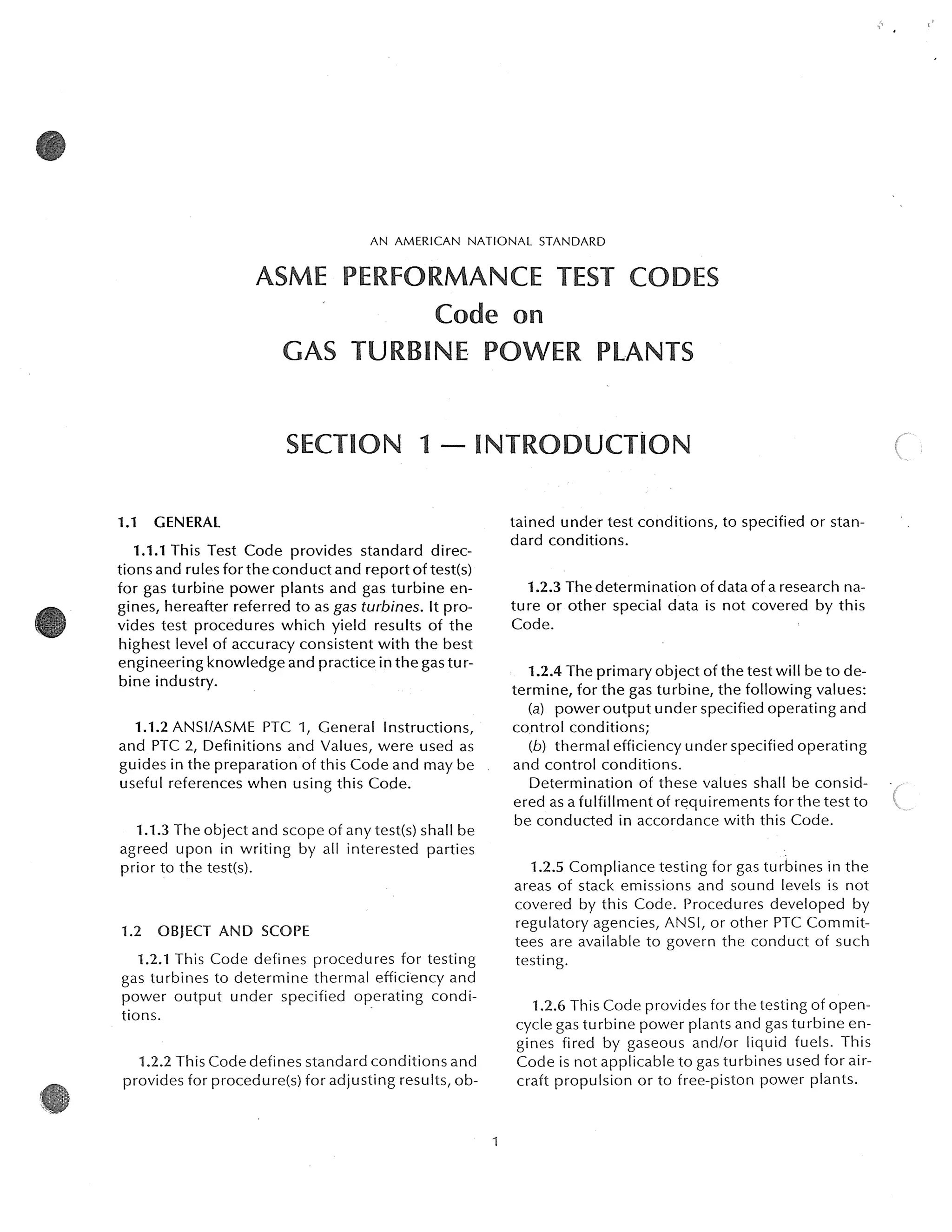 ANSI ASME PTC 22-1985 Gas Turbune Power Plants.pdf