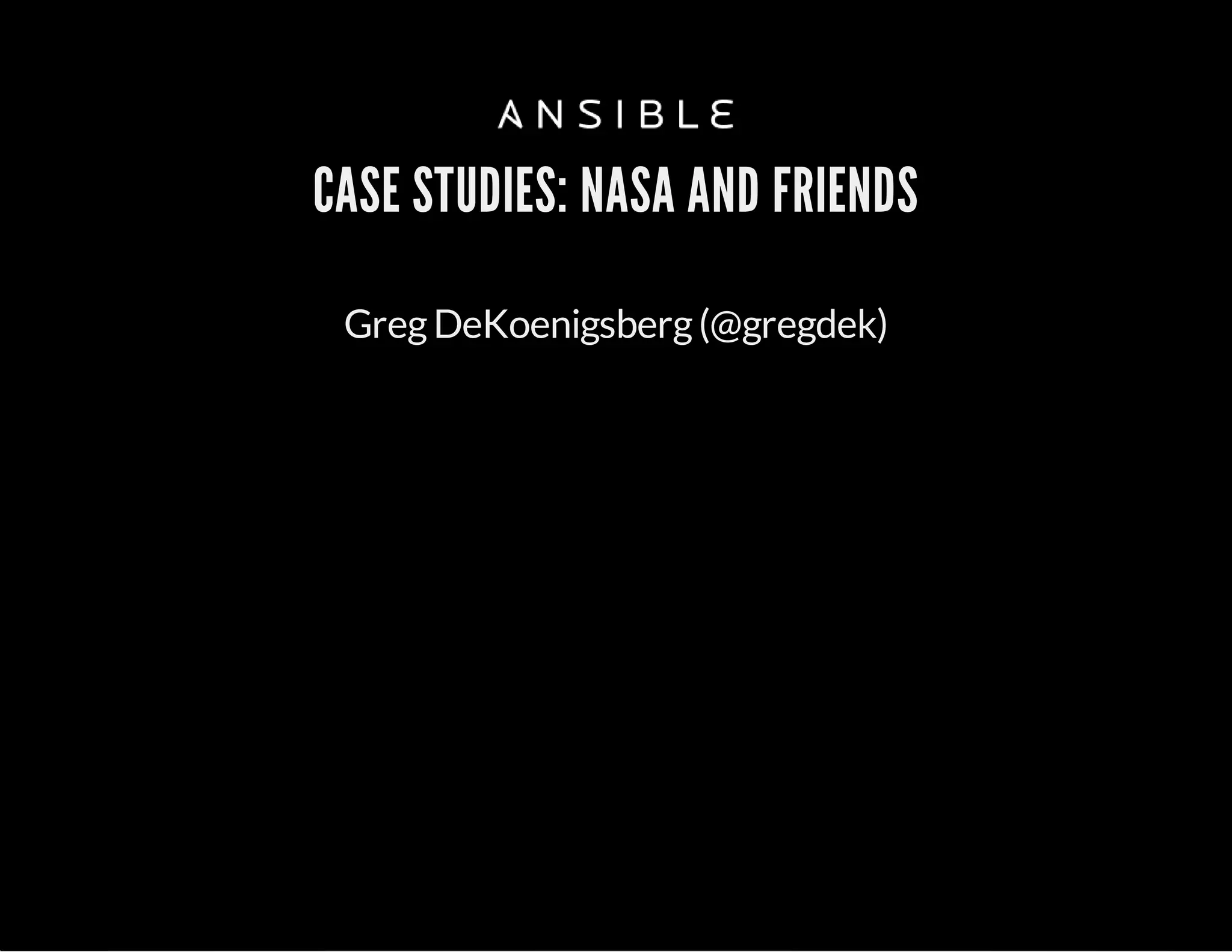 Ansible Case Studies | PDF