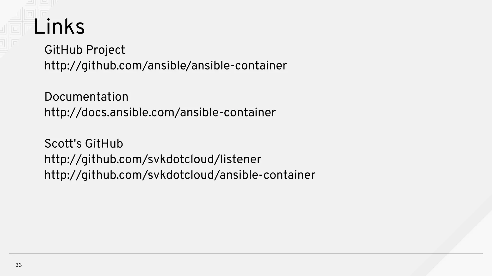 Ansible container | PPT