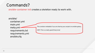 Ansible container | PPT