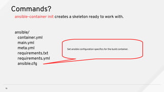 Ansible container | PPT