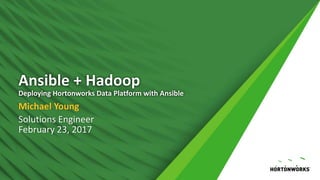 Ansible + Hadoop | PPT