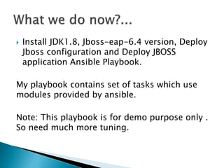 Ansible presentation | PPTX